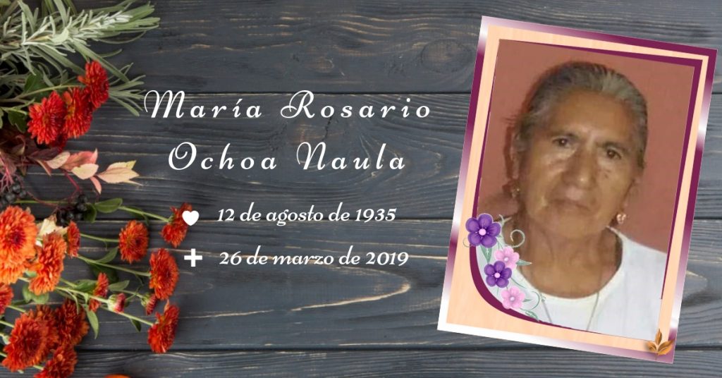 María Rosario Ochoa Naula – MEMORIAL JARDINES