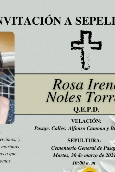 Invitación a Sepelio – MEMORIAL JARDINES
